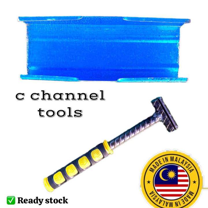Pengepak besi biru c channel | Lazada