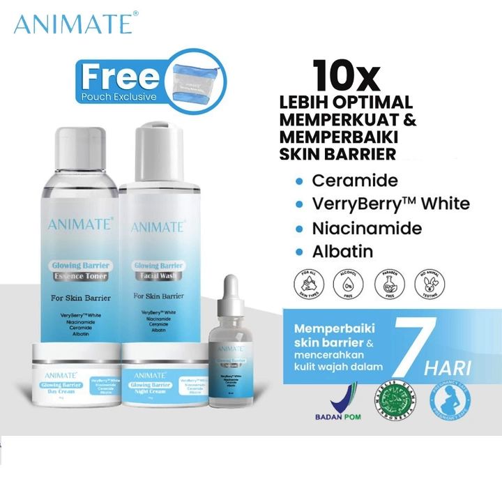 ANIMATE Paket Glowing 5in1 Barrier Skin Repair Series 5 in 1 | Lazada ...