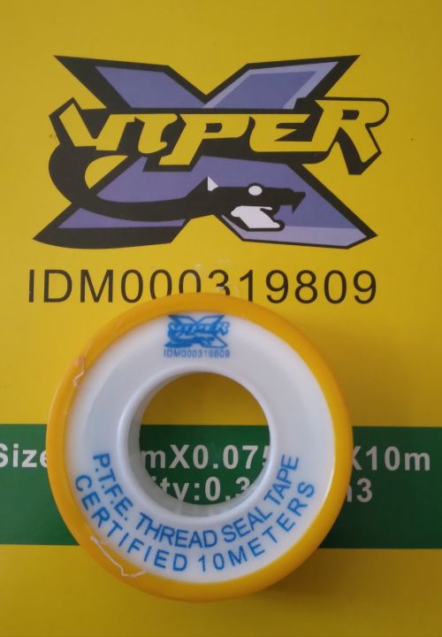 SEAL TAPE VIPER 12MM X 0,075MM X 10METER DENSITY 0,35G/CM3 | Lazada ...