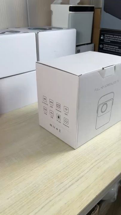 Free ShippingLUMOS Y8 PROJECTOR FREE STAND & SCREEN 1080 FULL HD WIFI ...