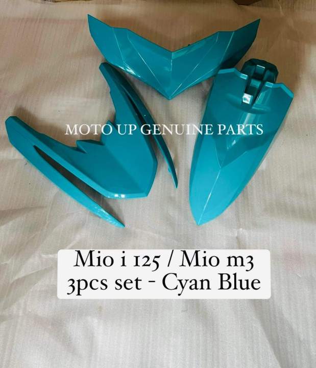mio i 125s / 125 front fairings set yamaha genuine ( cyan blue ...