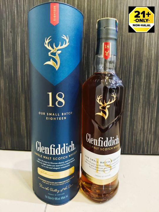 Glenfiddich 18y Single Malt Whisky 700ml 💯 Original Ready Stock | Lazada