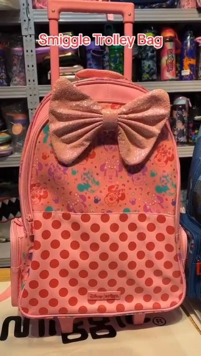 Smiggle Trolley Schoolbag Can Carry Large Size Student Travel Backpack ...