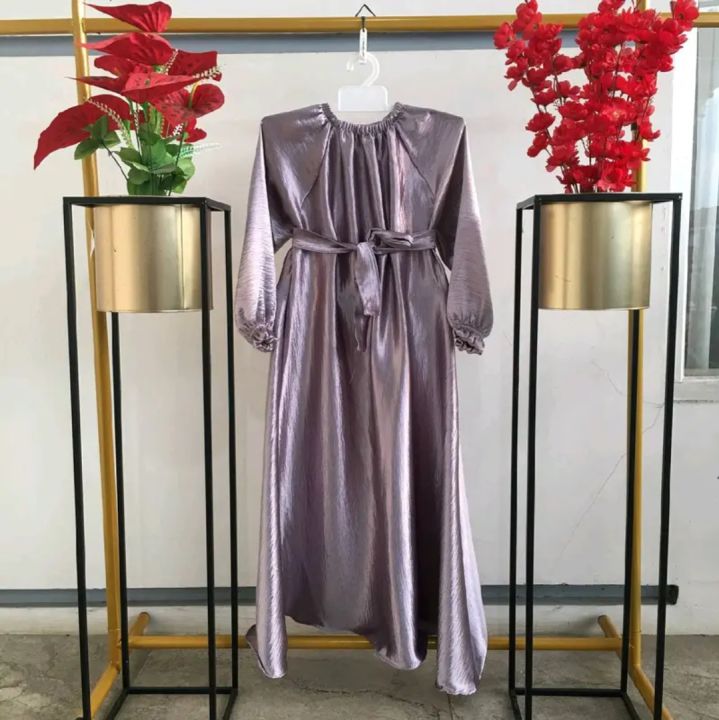 Shimmer silk Gamis Anak Perempuan Terbaru 2023 Dress Elegan Mewah ...