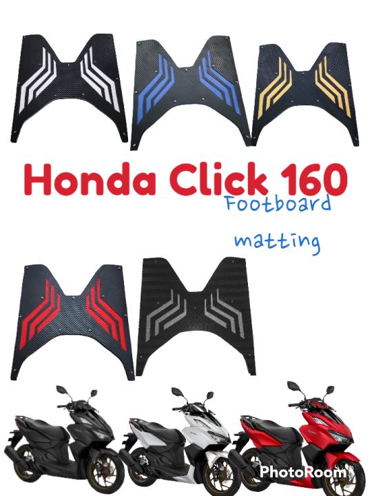 Honda Click 160 footboard rubber matting design | Lazada PH
