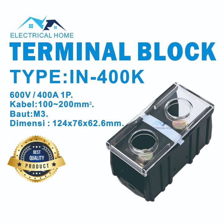 Terminal Block Din Rail IN-400K 1P 400A | Lazada Indonesia