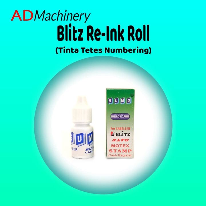 BLITZ RE-INK ROLL TINTA TETES NUMBERING | Lazada Indonesia