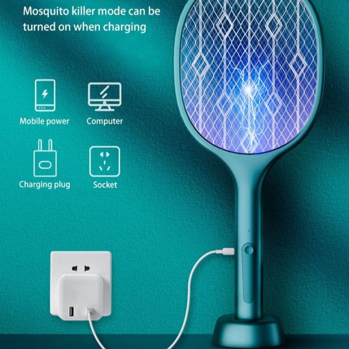 Rechargeable Mosquito Racket Mosquito Swatter Mosquito Bat Raket Nyamuk ...