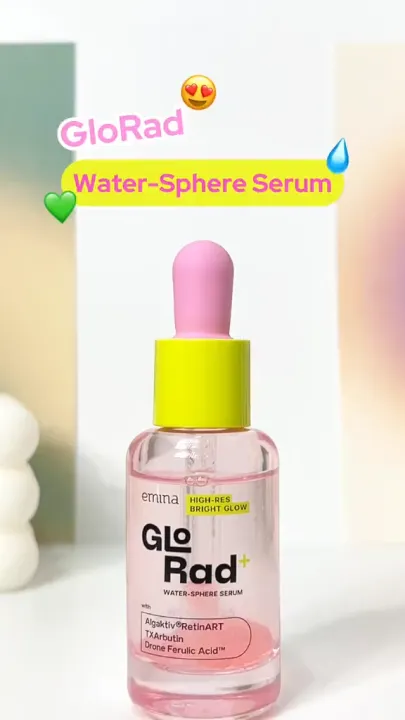 EMINA Glo Rad+ High-Res Bright Glow Water Sphere Serum 20ML | Lazada ...