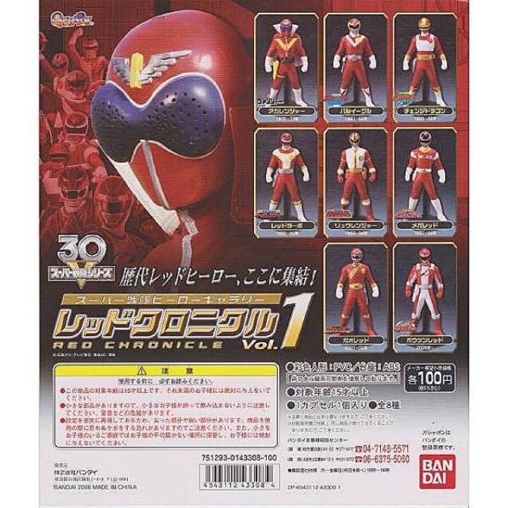 กาชาปอง เซ็นไต Super Sentai Hero Gallery: Red Chronicle vol. 1 Gashapon ...