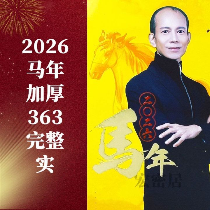 2026 Horse Year prediction Master Soo 2026 苏民峰 马年运程 (正版厚) Feng Shui ...
