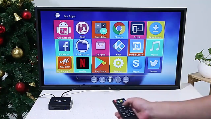 กล่องทีวี 4K Android box TV BOX Bluetooth&Wifi TX98 Pro การควบคุมระยะ ...