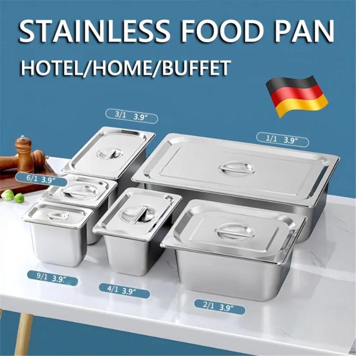 304 Stainless Steel Hotel Pan With Cover Stainless Food Container ...