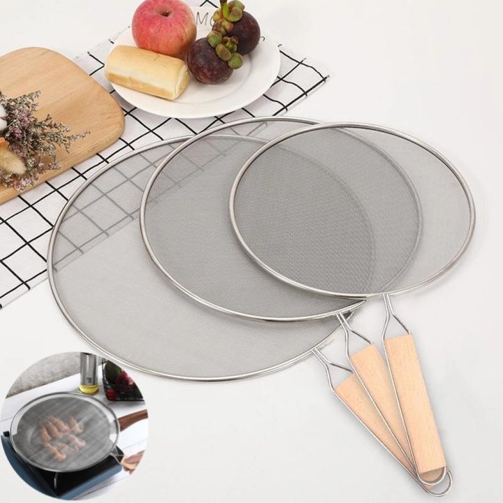 ทําอาหารทอดสแตนเลส Anti Splatter GUARD น้ํามันสุทธิจาระบี Splatter ...