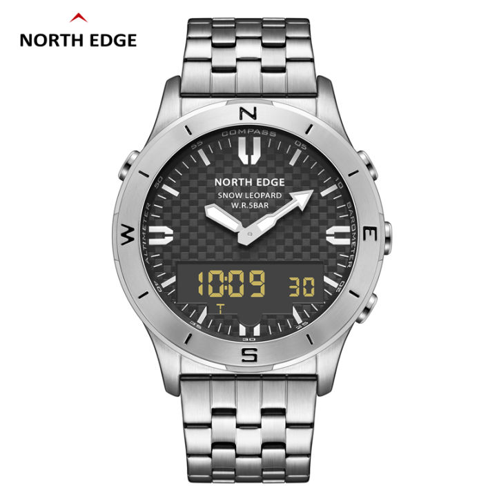 NORTH EDGE Snow Leopard original men's watch Swimming Watch 50M ...