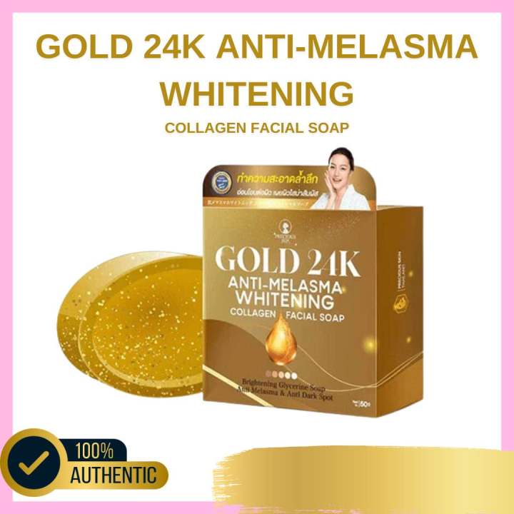 ORIGINAL GOLD 24K ANTI-MELASMA WHITENING COLLAGEN FACIAL SOAP BY ...