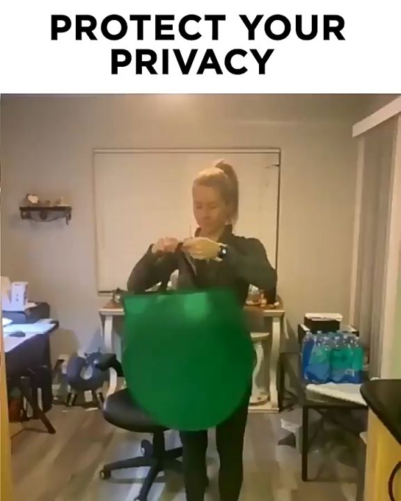 142cm Portable green screen webcam round background gaming chair green ...