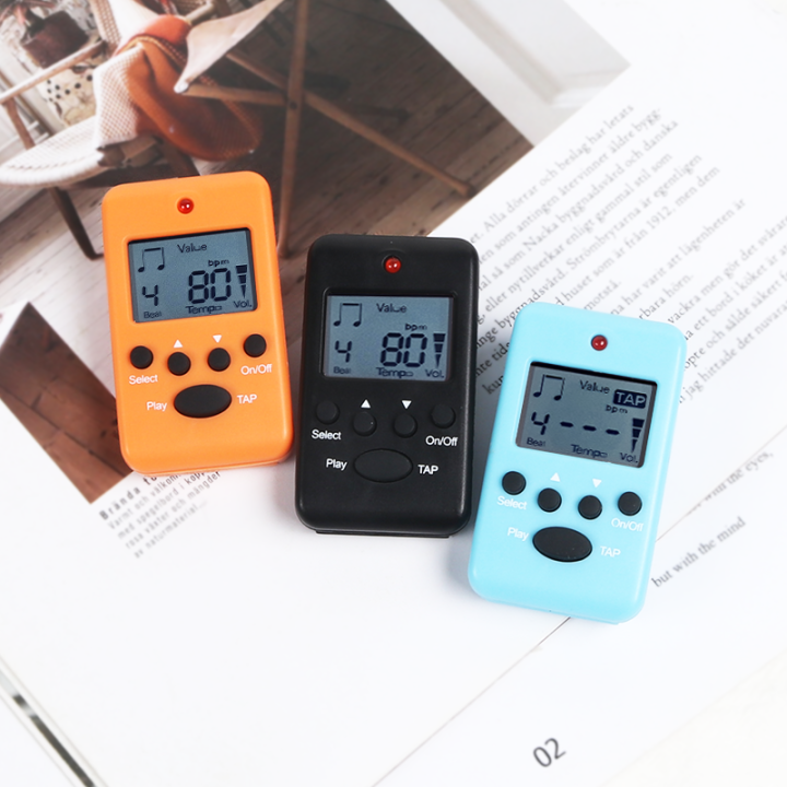 Digital Metronome Mini Metronome Clip-on LCD Volume Adjustable Portable ...