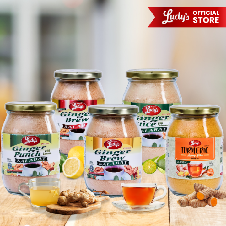 LUDY'S Salabat Ginger Brew Instant Original, Premium, Turmeric, with ...