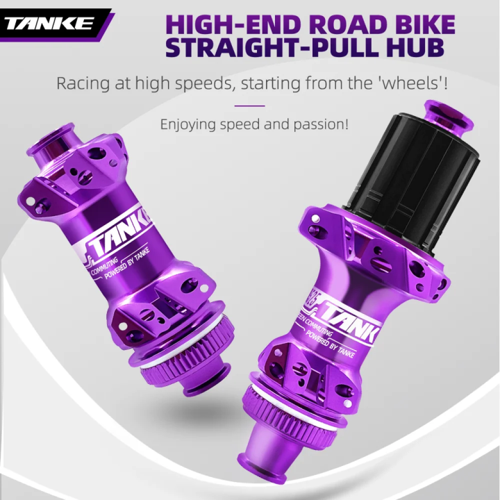 TANKE Road Bike Hub Center Lock Disc Straight Pull Super Light Hubs ...