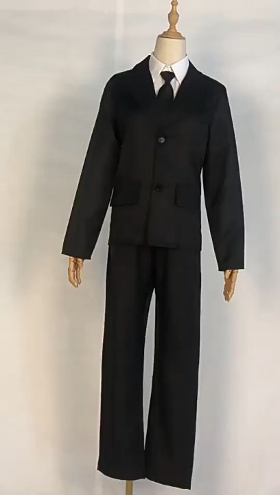 Dazai Osamu Cosplay Costume Anime Bungo Stray Dogs Black Jacket ...