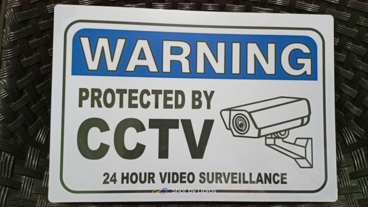 Warning Protected by CCTV Signage A4 Size PVC (Hard Plastic) | Lazada PH
