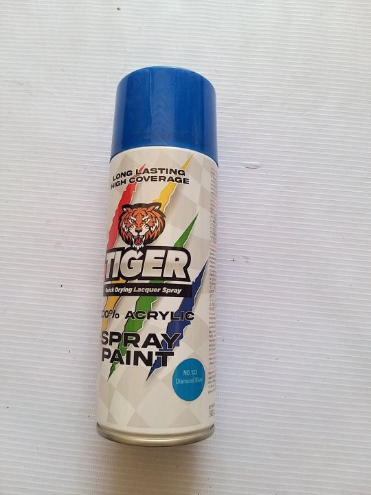 TIGER SPRAY PAINT, DIAMOND BLUE | Lazada PH