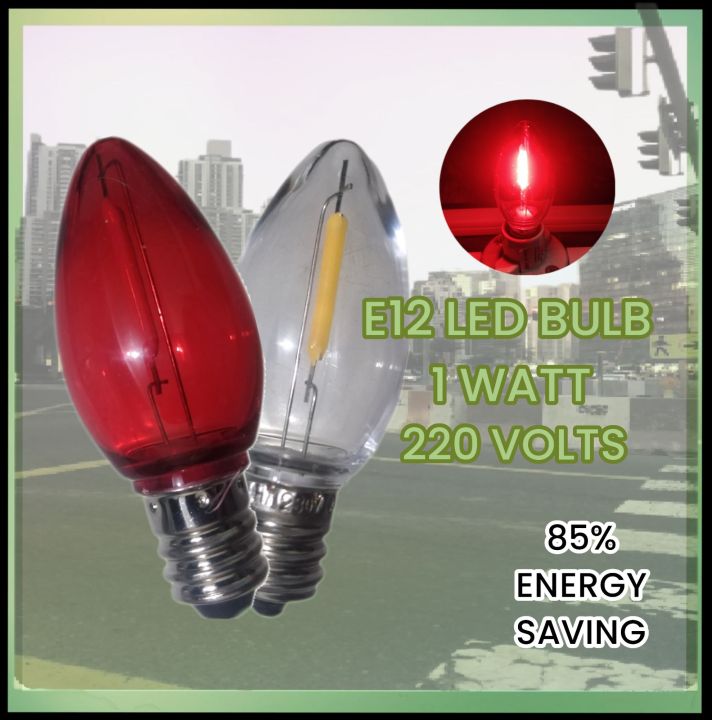 E12 LED MINI BULB 1W/220V | Lazada PH