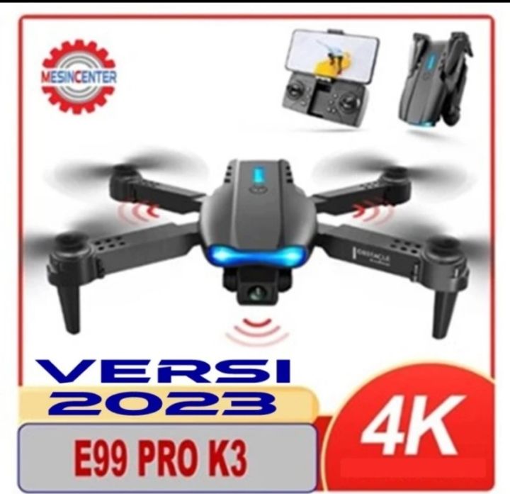 Drone E99 Pro K3 Model 2023, Wifi, Kamera HD. Warna | Lazada Indonesia