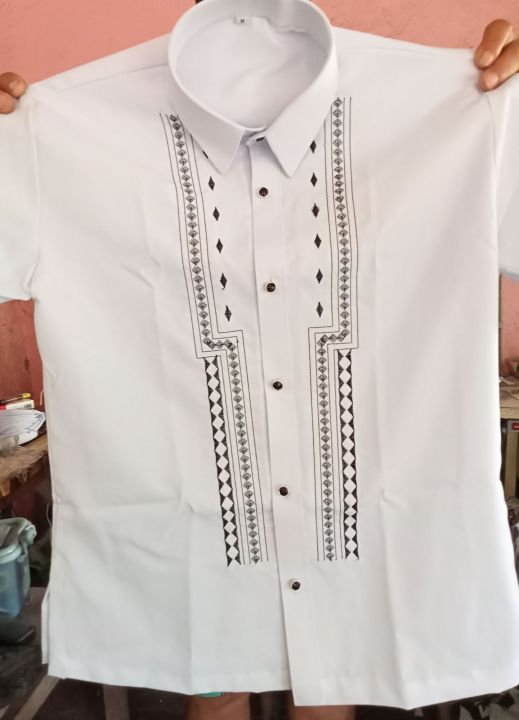 polo barong miyake fabric two tone design | Lazada PH