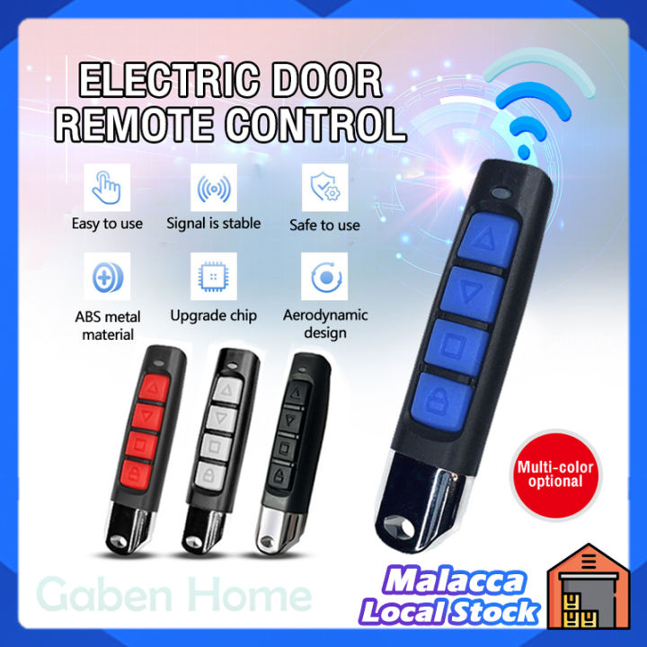 Universal Cloning Remote Control 4 Button 433MHz Electric Garage Door Car Key Controller ...