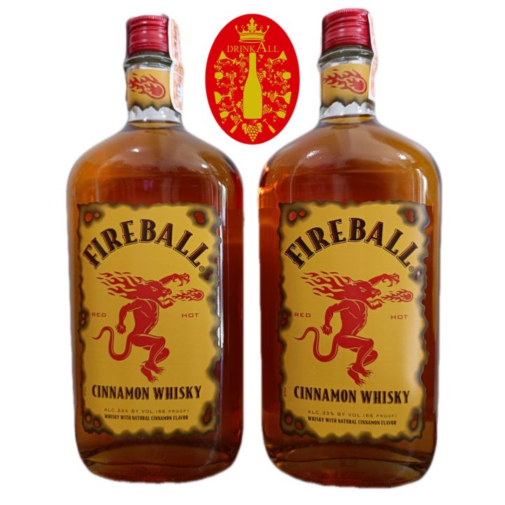 Fireball Cinnamon Whisky Red Hot 750ml (Canada) 2 bottles | Lazada PH
