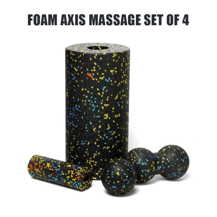 Indoor Epp Hollow Foam Axis Yoga Column Yoga Ball 4-piece Set Of Black ...