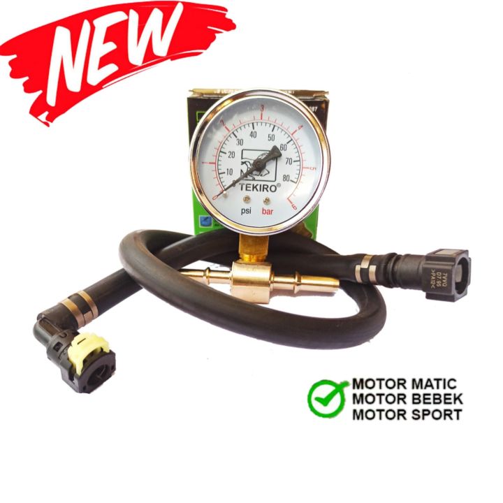 alat cek ukur pengukur tekanan pompa bensin fuel pump motor injeksi ...