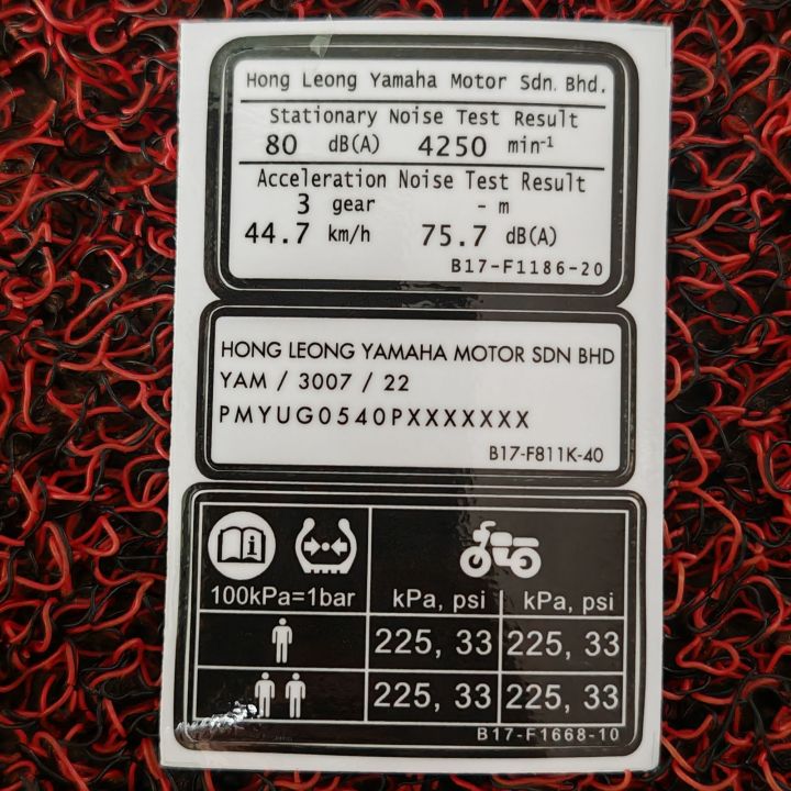 YAMAHA SWING ARM STICKER SET FOR LC LC135 Y15 Y15ZR | Lazada