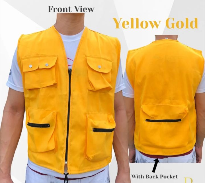 Vest Chaleco 2 pockets Cotton for Election, Toda, Brgy Tanod, etc ...