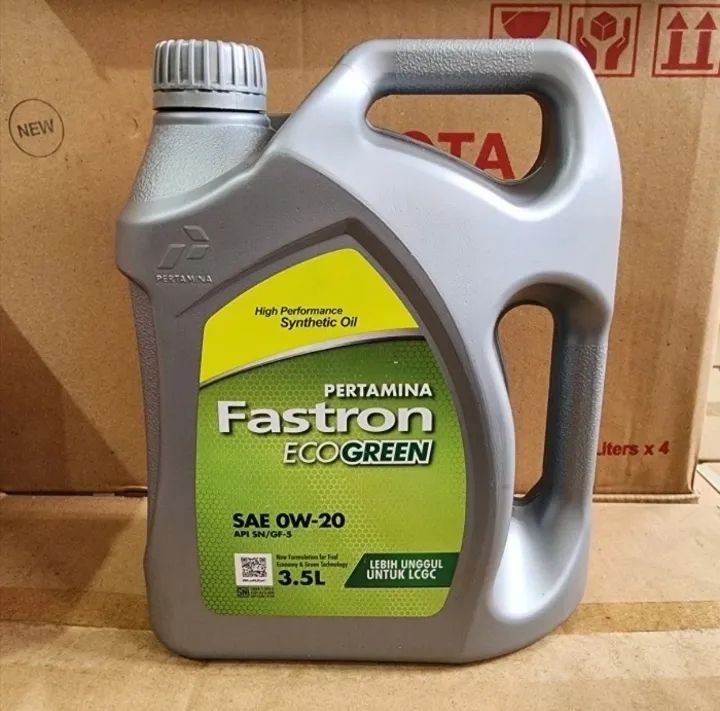 oli pertamina fastron eco gren sae 0w-20 kemasan 3,5L | Lazada Indonesia