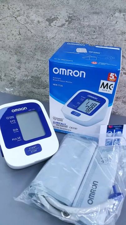 HEM-7124 Omron Upper Arm Automatic Blood Pressure Monitor (5 Years ...