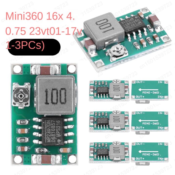 1-3PCS Mini360 4.75V-23V Step-down Power Supply Module DC DC Step-Down ...