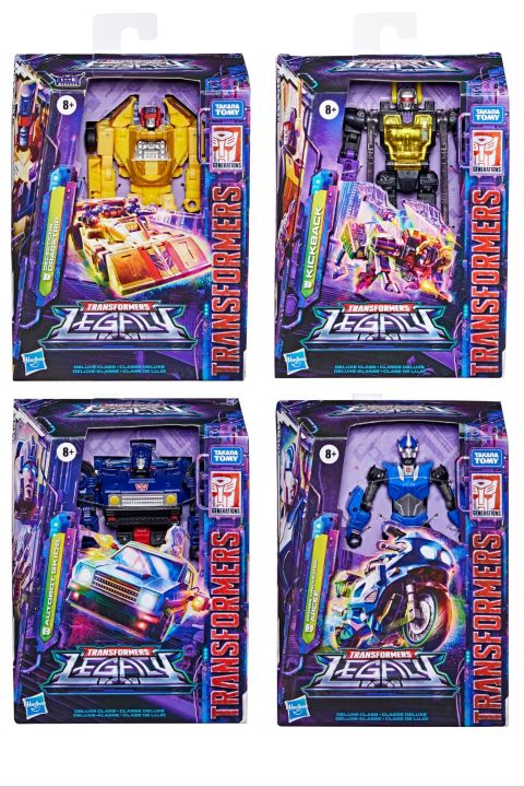 Hasbro Transformers Generations Legacy Deluxe Arcee Kickback Skids Drag ...