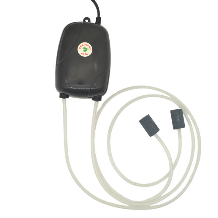 Aquarium Oxygen Air Pump Fish Tank Compressor Ultra Silent Oxygenator ...