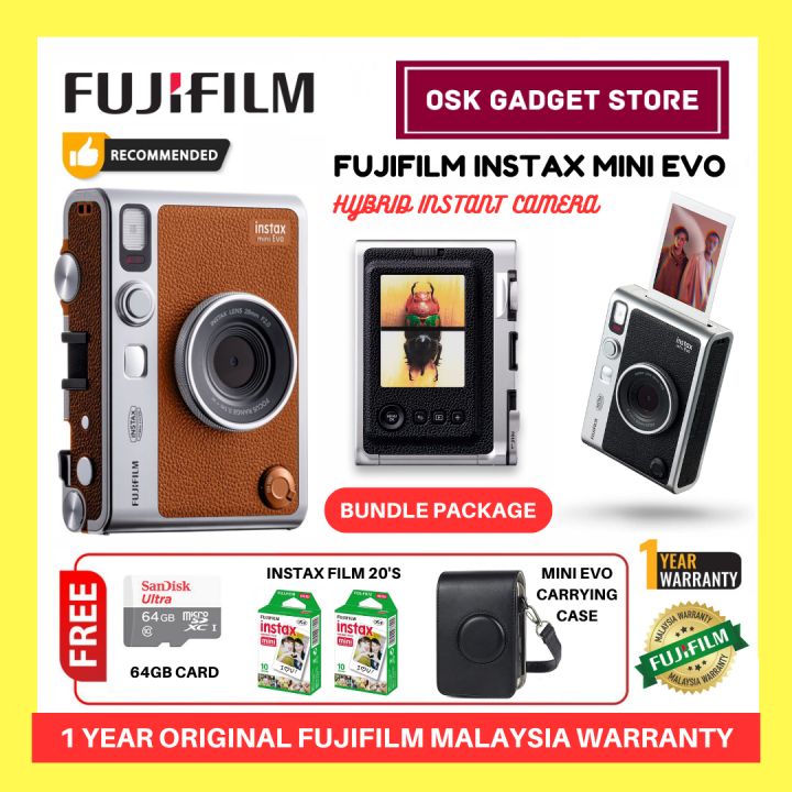 Fujifilm Instax MINI EVO Instant Film Camera | Hybrid Instant Camera ...