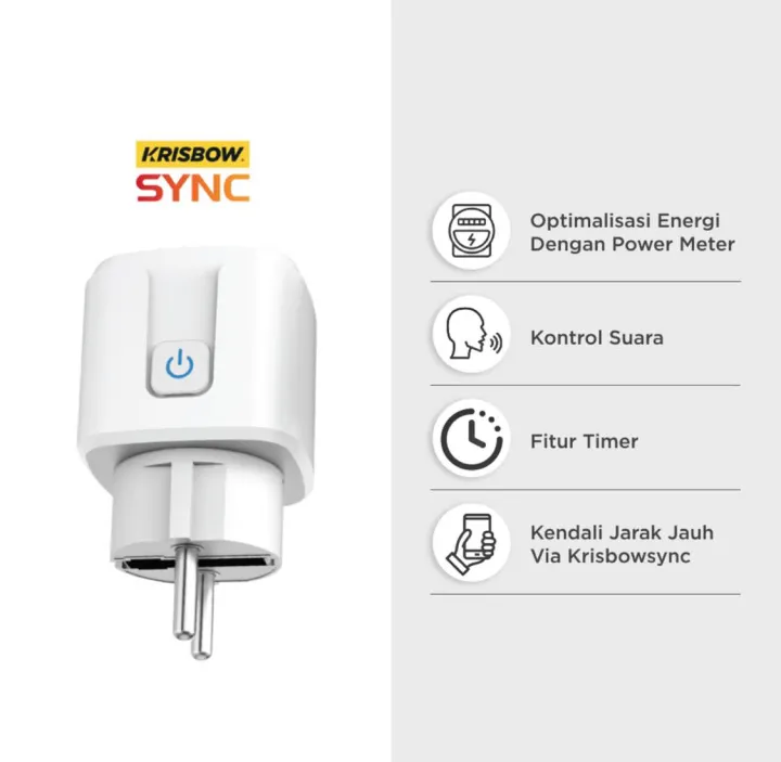 Krisbow Sync Colokan Pintar dengan Fungsi Monitoring Dijamin Original ...