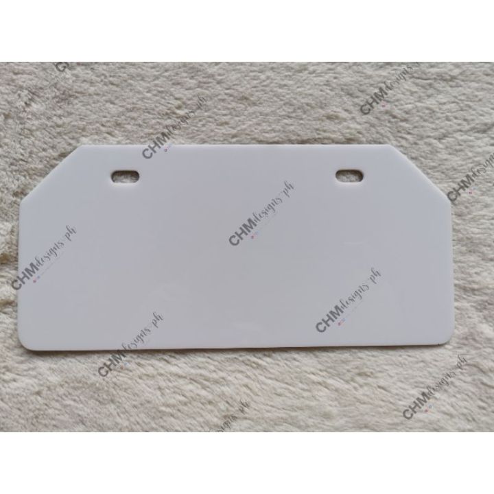 ACRYLIC BLANK WHITE MOTORCYCLE PLATE | Lazada PH