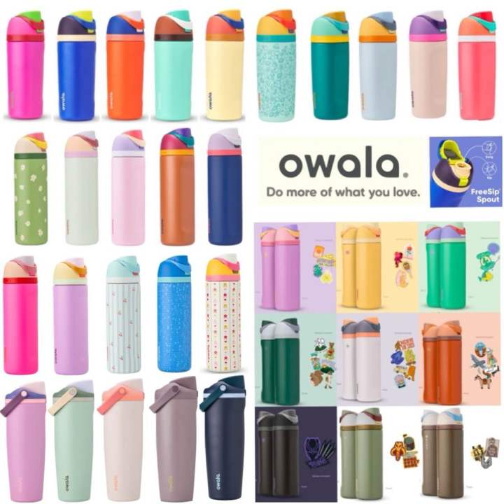 (พร้อมส่ง ของแท้🇺🇸) owala usa โอวาล่า กระติกน้ำเก็บเย็น 16oz. , 24 oz ...