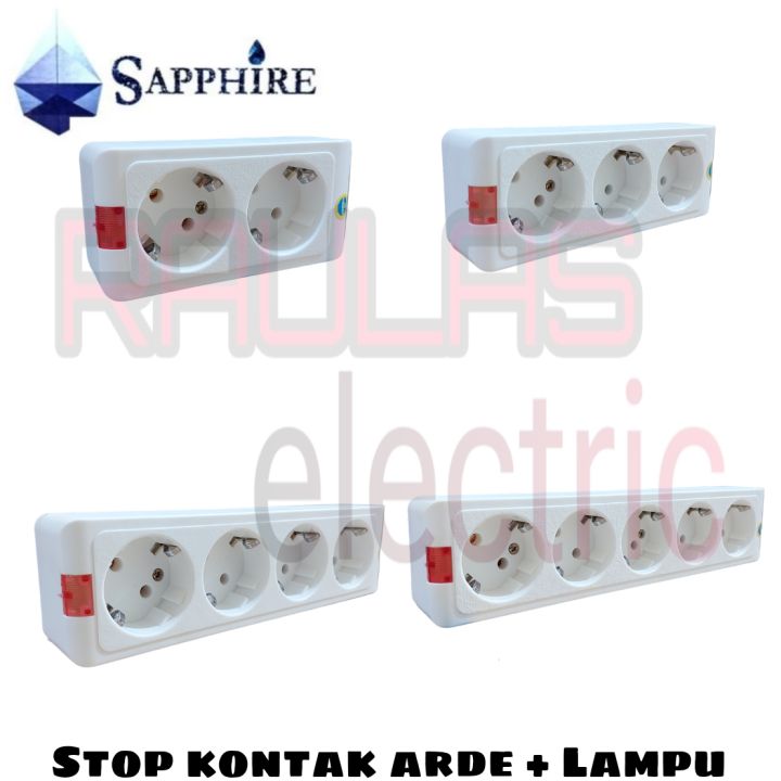 Stop Kontak Arde Sapphire Kuningan - Colokan Listrik / Sambungan ...