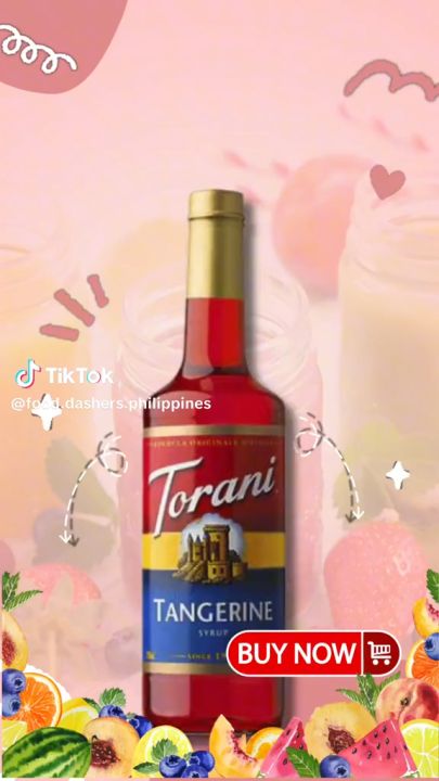 Torani Tangerine Syrup 750mL - Bright, Citrusy Flavor | Perfect for ...