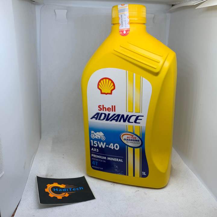 Original Oli Shell Advance 4T AX5 15W-40 1000 ml (1 Liter) untuk Motor ...