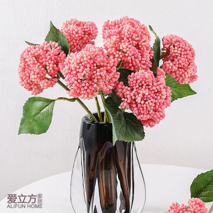 Soft Silicone Realistic Fruit Flower Single Branch Berry Branch Home ...