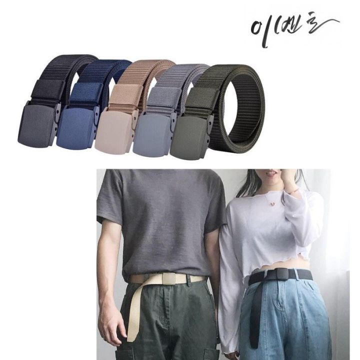 tactical military nylon buckle waist belt waist band pe belt unisex ...
